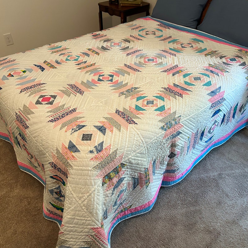 Geometric Quilt - Etsy