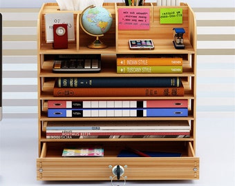 Desk Organizer Bookshelf - Etsy