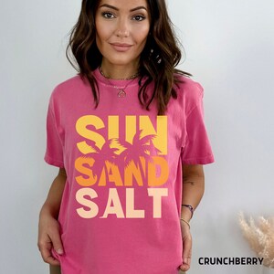 Sun Sand Salt Shirt, Comfort Colors Beach Shirt for Women / Men, Summer ...