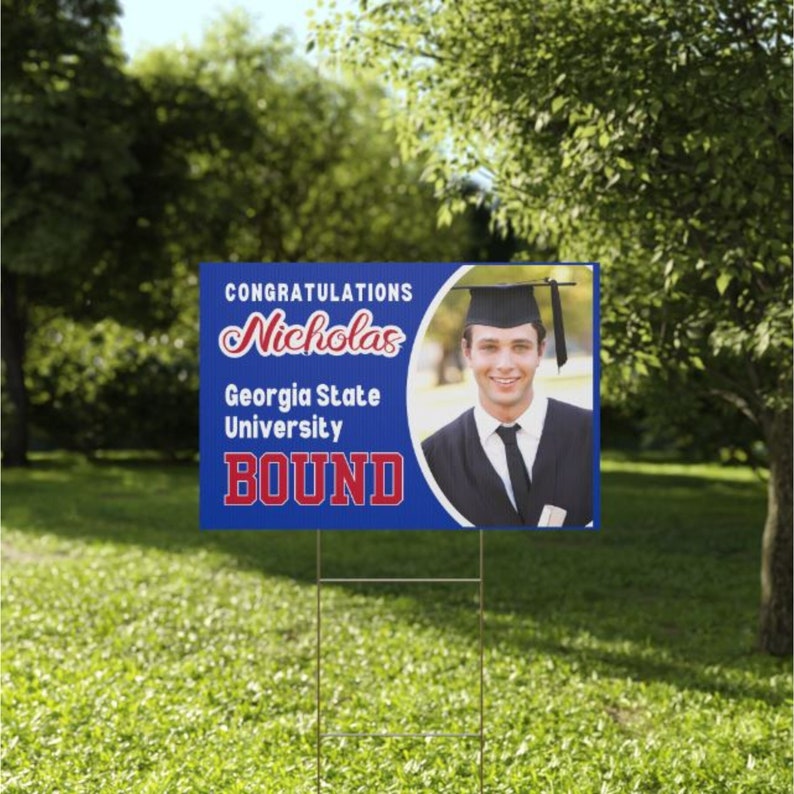 Custom College Bound Yard Sign, New College Student Sign, Senior ...