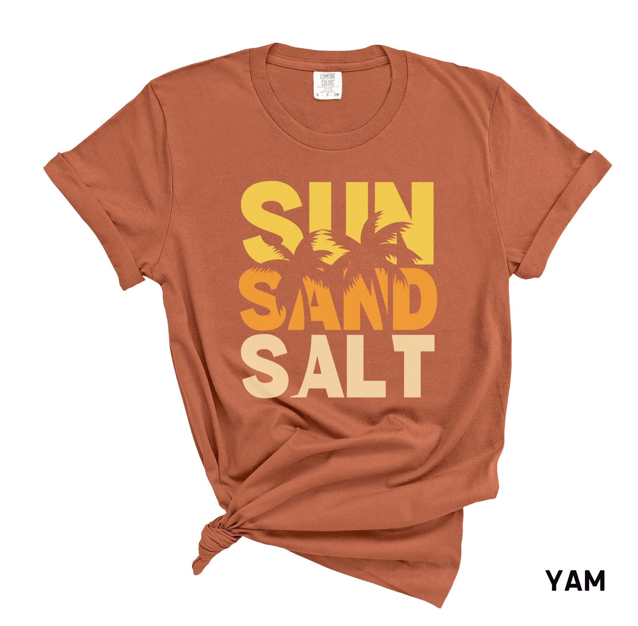 Sun Sand Salt Shirt, Comfort Colors Beach Shirt for Women / Men, Summer ...