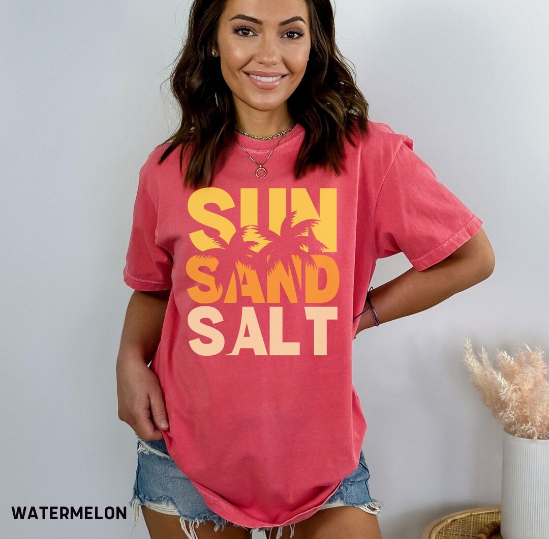 Sun Sand Salt Shirt Comfort Colors Beach Shirt for Women / - Etsy