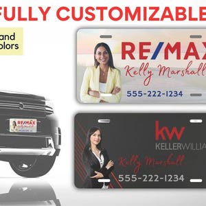 Realty Full Color Vanity License Plate, Fully Personalized Realtor ...