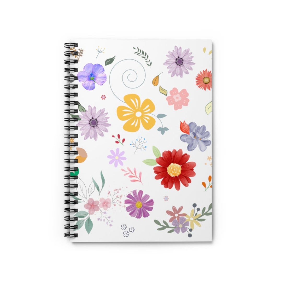 Wildflower Spiral Notebook, Botanical Journal, Great Gift for Gardeners ...