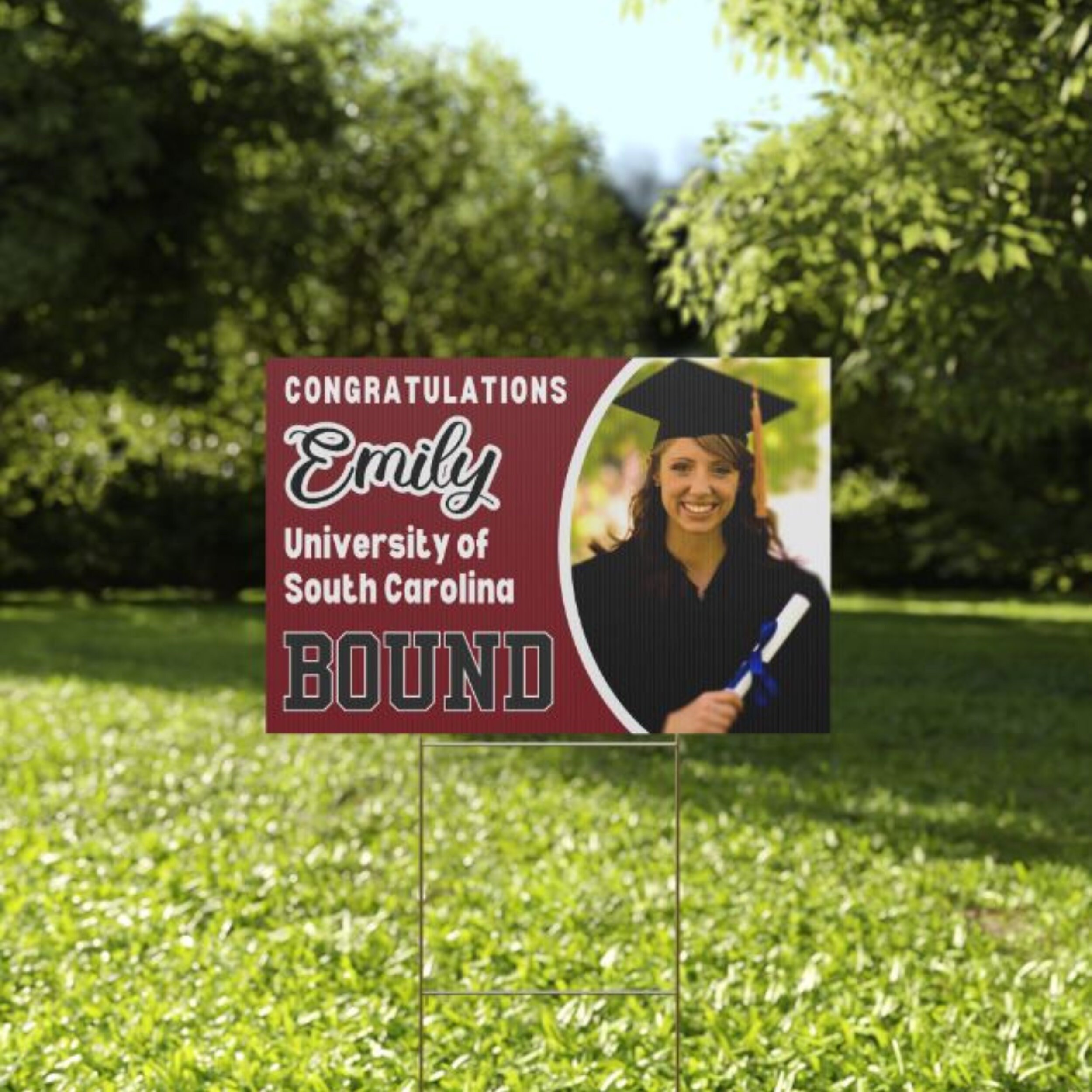 Custom College Bound Yard Sign, New College Student Sign, Senior ...
