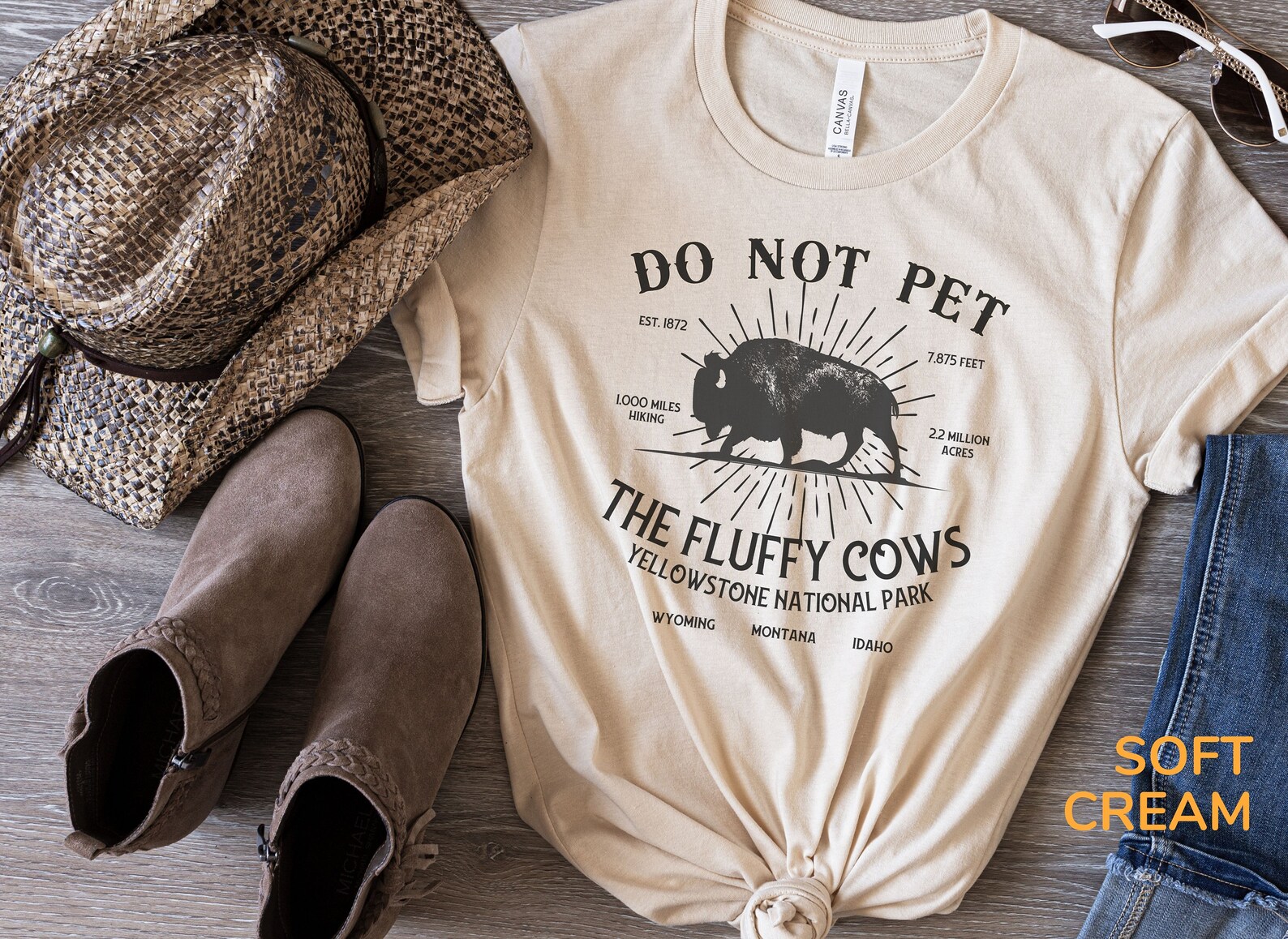 Do Not Pet the Fluffy Cows Shirt Funny National Parks Tee - Etsy