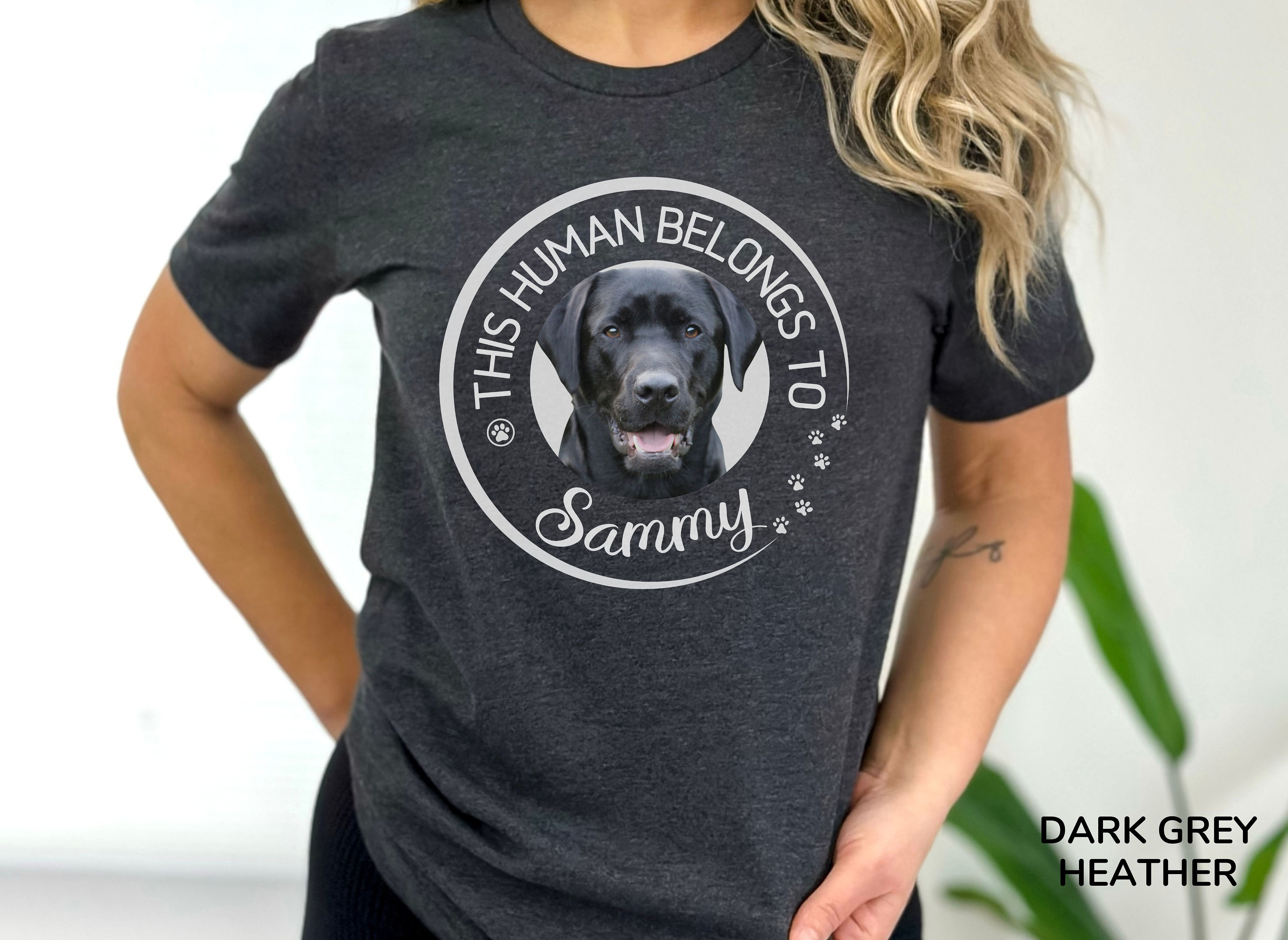 Personalized Pet Shirt, Custom Dog Shirt, This Human Belongs to Custom ...