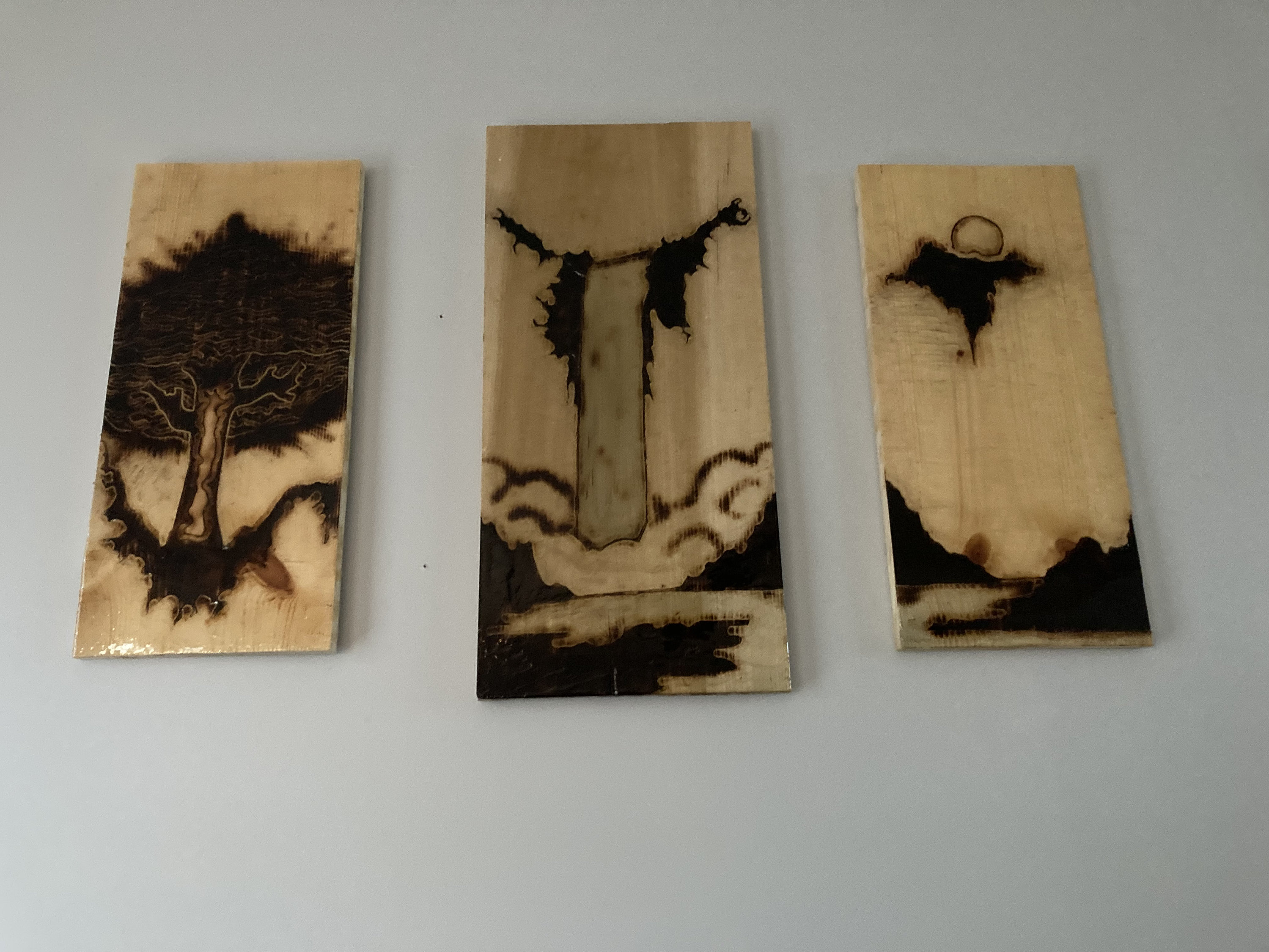 Minimalist Moon, Waterfall, and Tree - Etsy