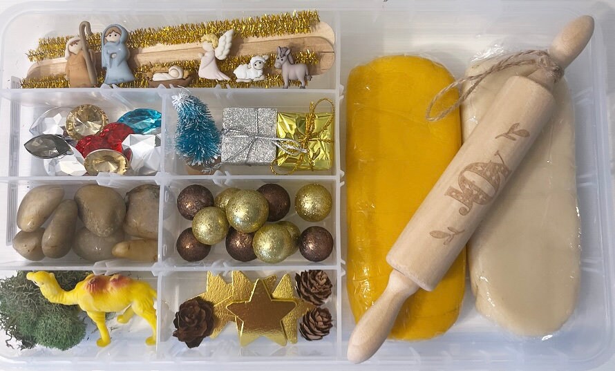Nativity Scene Playdough Kit - Etsy