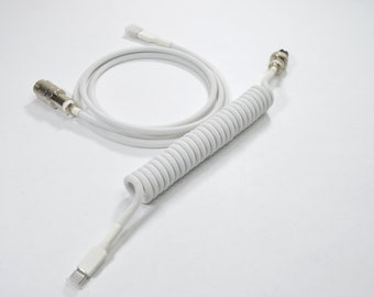 White Coiled Cable - Etsy
