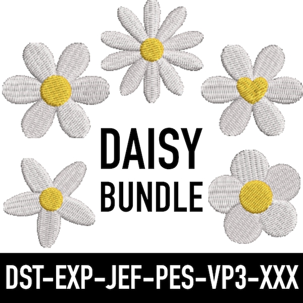Daisy Embroidery - Etsy