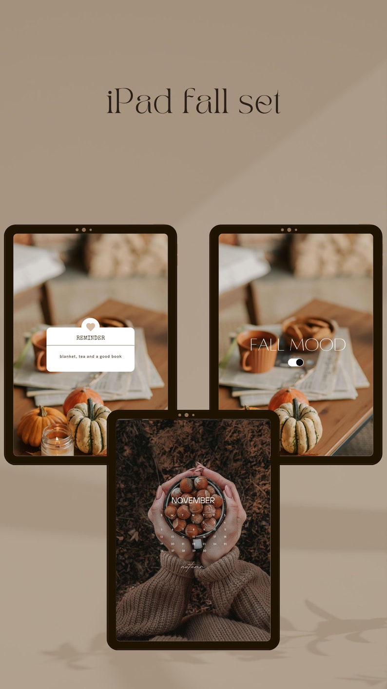 Autumn Aesthetic iPad Wallpaper Fall Tablet Background - Etsy