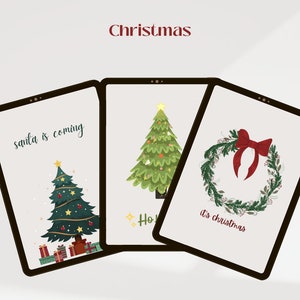 Christmas Aesthetic iPad Wallpaper Christmas Tablet Background ...