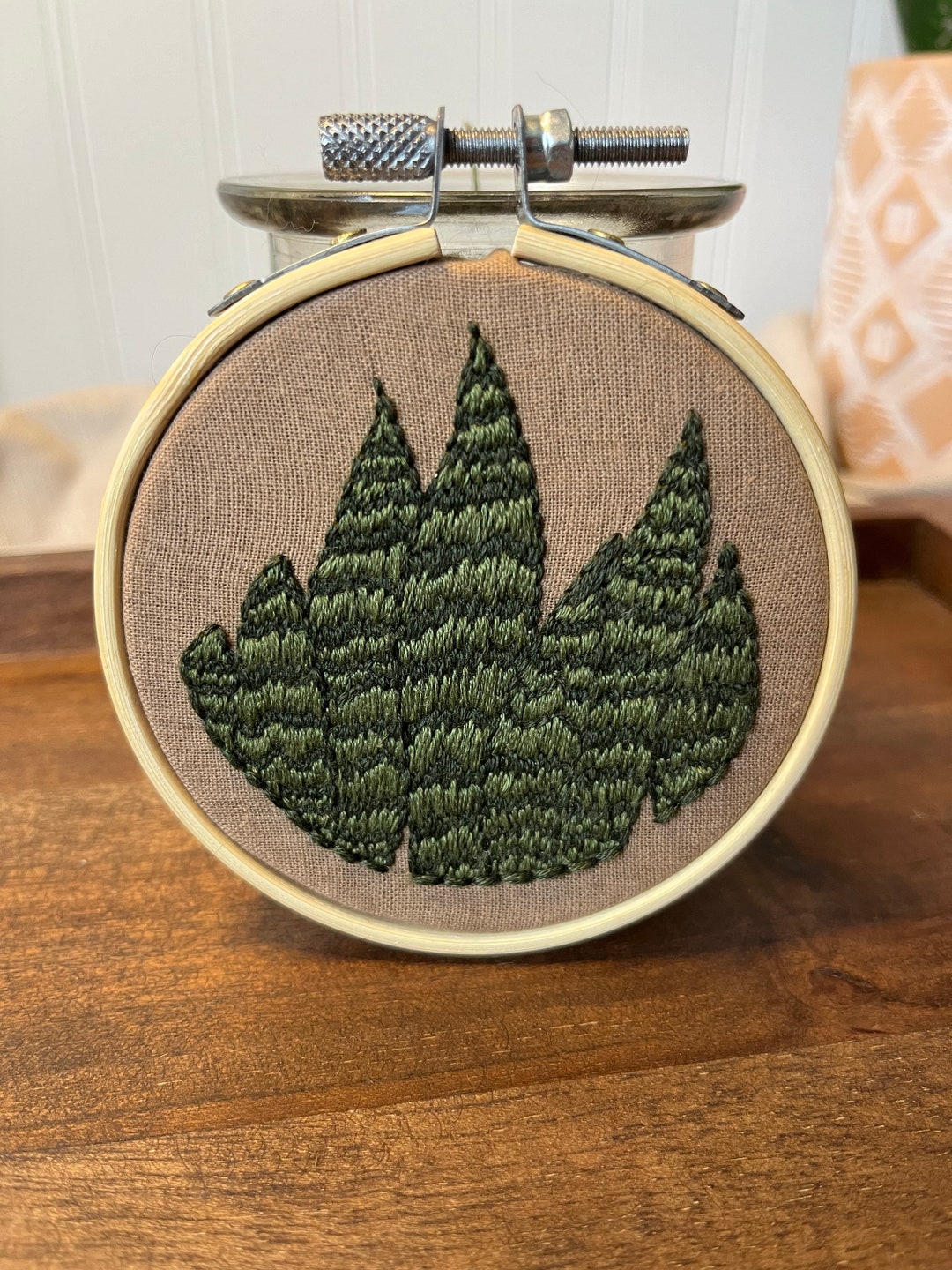 Mini Houseplant Embroidery Hoop- Snake Plant - Etsy