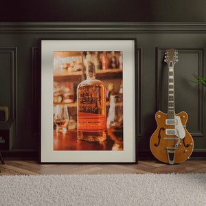 Digital Bulleit Bourbon Print, Wall Art Decor for Whiskey Lovers ...