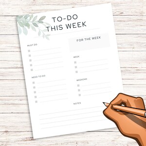 Daily Weekly Monthly Yearly Printable Planner Bundle - Etsy