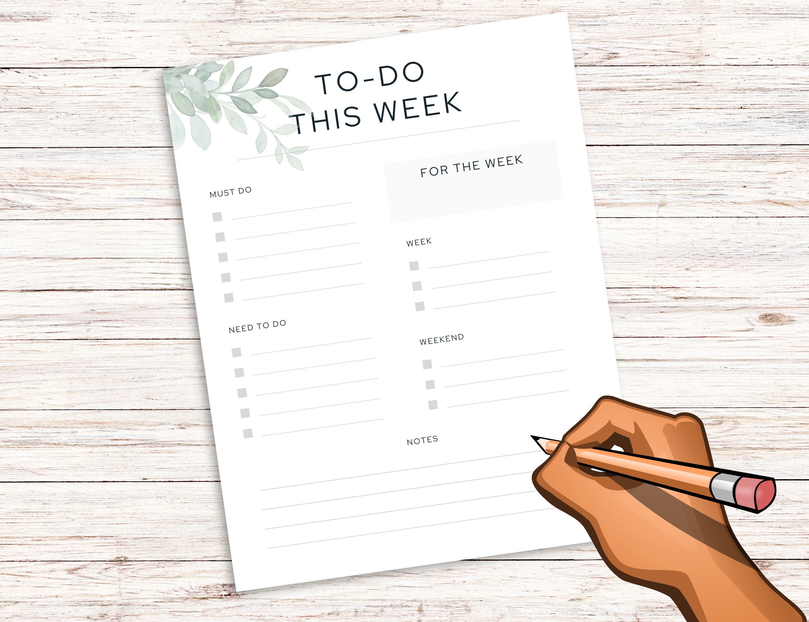 Daily Weekly Monthly Yearly Printable Planner Bundle - Etsy