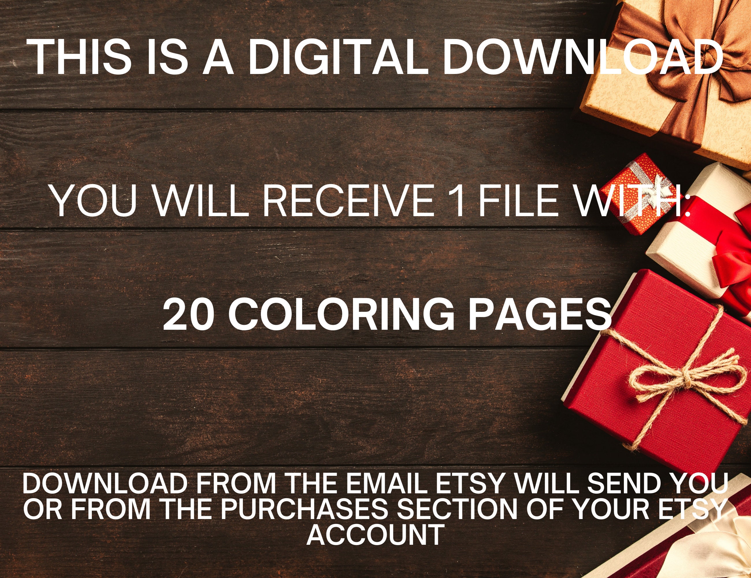 Printable Christmas Coloring Book for Kids - Etsy