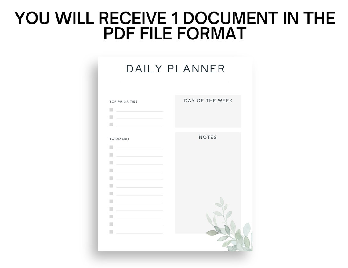 Daily Weekly Monthly Yearly Printable Planner Bundle - Etsy