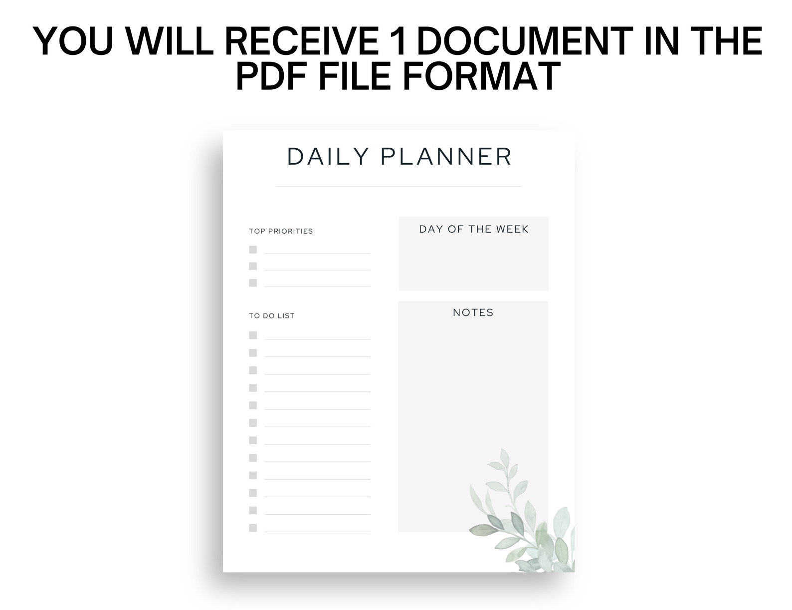 Daily Weekly Monthly Yearly Printable Planner Bundle - Etsy