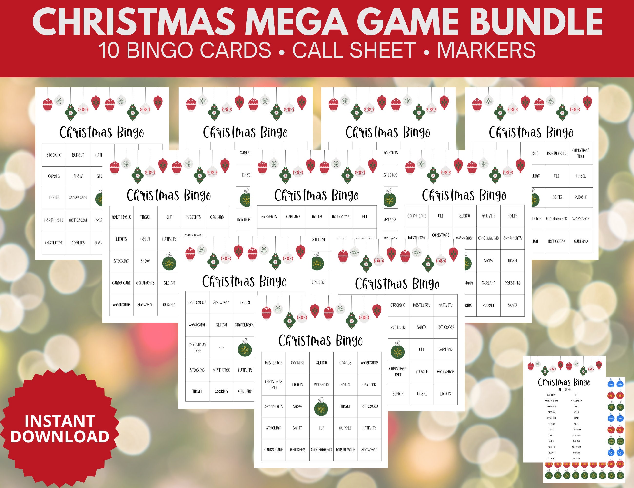 Word Search, Word Puzzles, Bingo Cards Game Bundle - Etsy