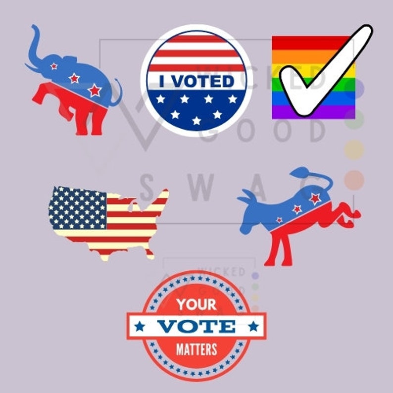 Vote in 2024 SVG Bundle, I Voted Files, Vote in 2024, Vote Digital ...