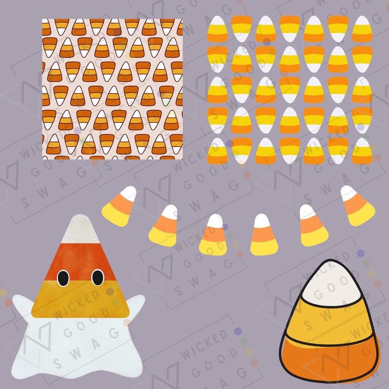 Candy Corn SVG Bundle, Halloween Files, Halloween Gnome, Zombie, Candy ...