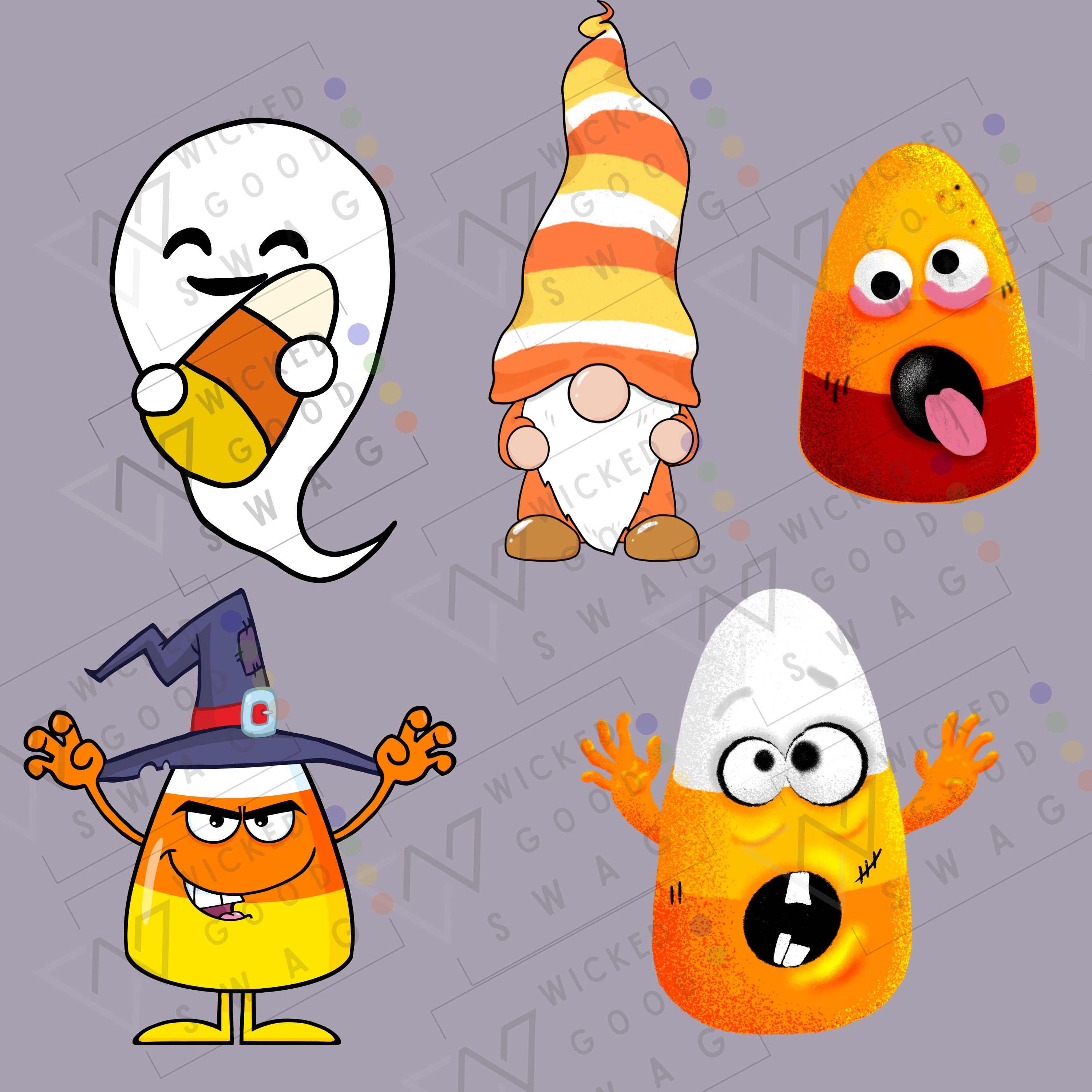 Candy Corn SVG Bundle, Halloween Files, Halloween Gnome, Zombie, Candy ...