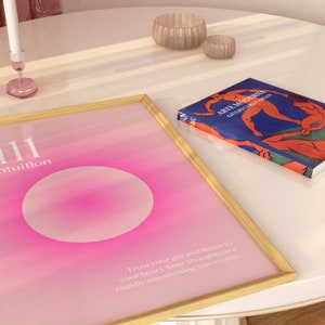 111 Angel Number Poster, Dorm Wall Decor, Trendy Wall Art, Pink Prints ...