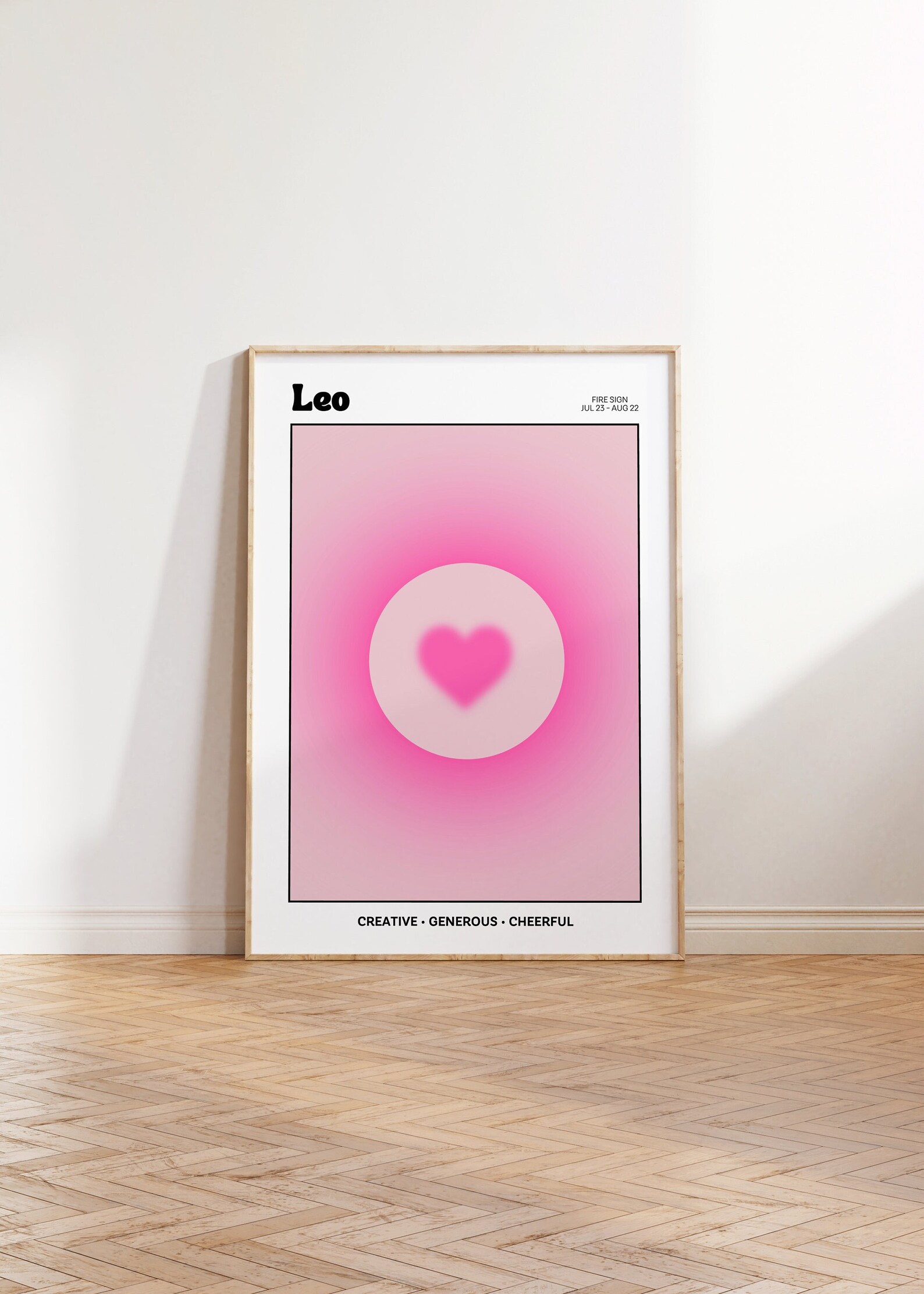Leo Print, Pink Print, Aesthetic Posters, Trendy Wall Art, Girly Wall ...