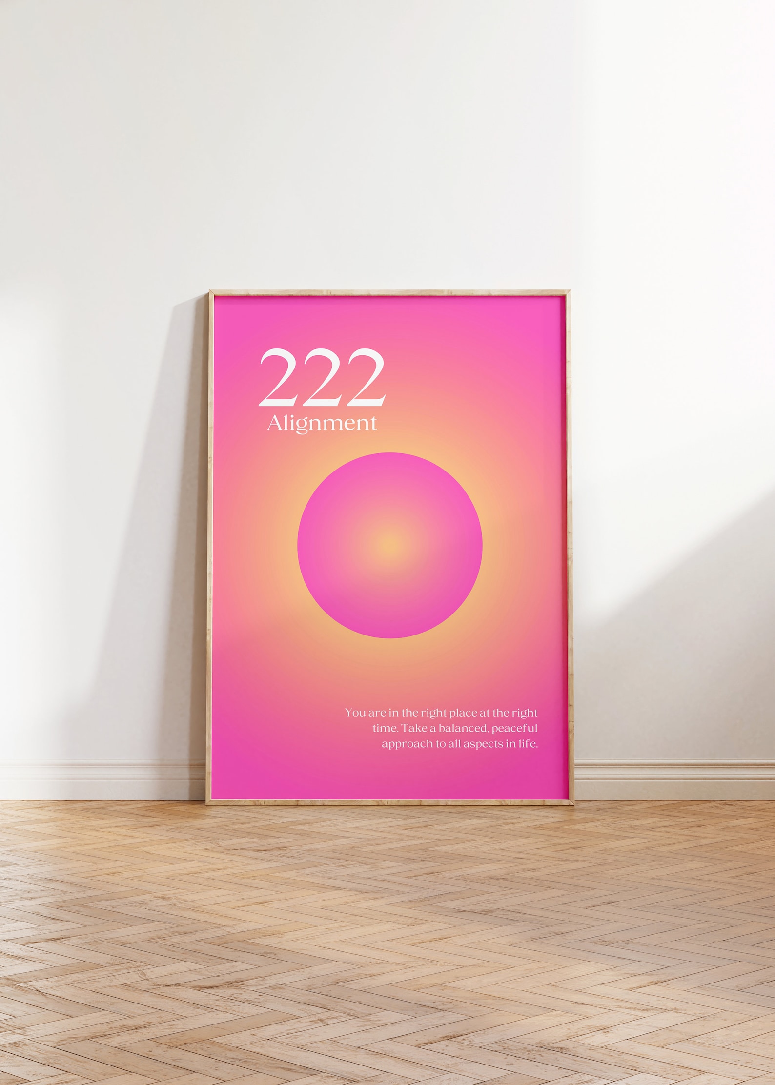 Set of 3 Angel Numbers, 111, 222, 333, Printable Wall Art, Gradient ...