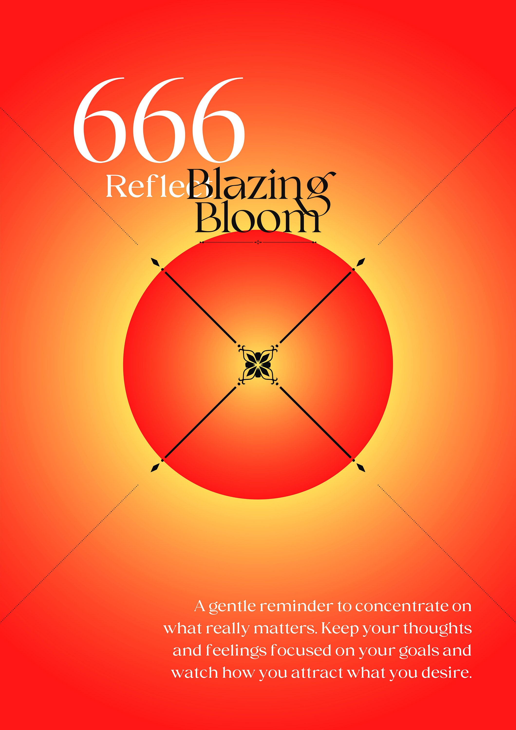 Angel Number 666 Print, Printable Wall Art, Aura Gradient Print ...