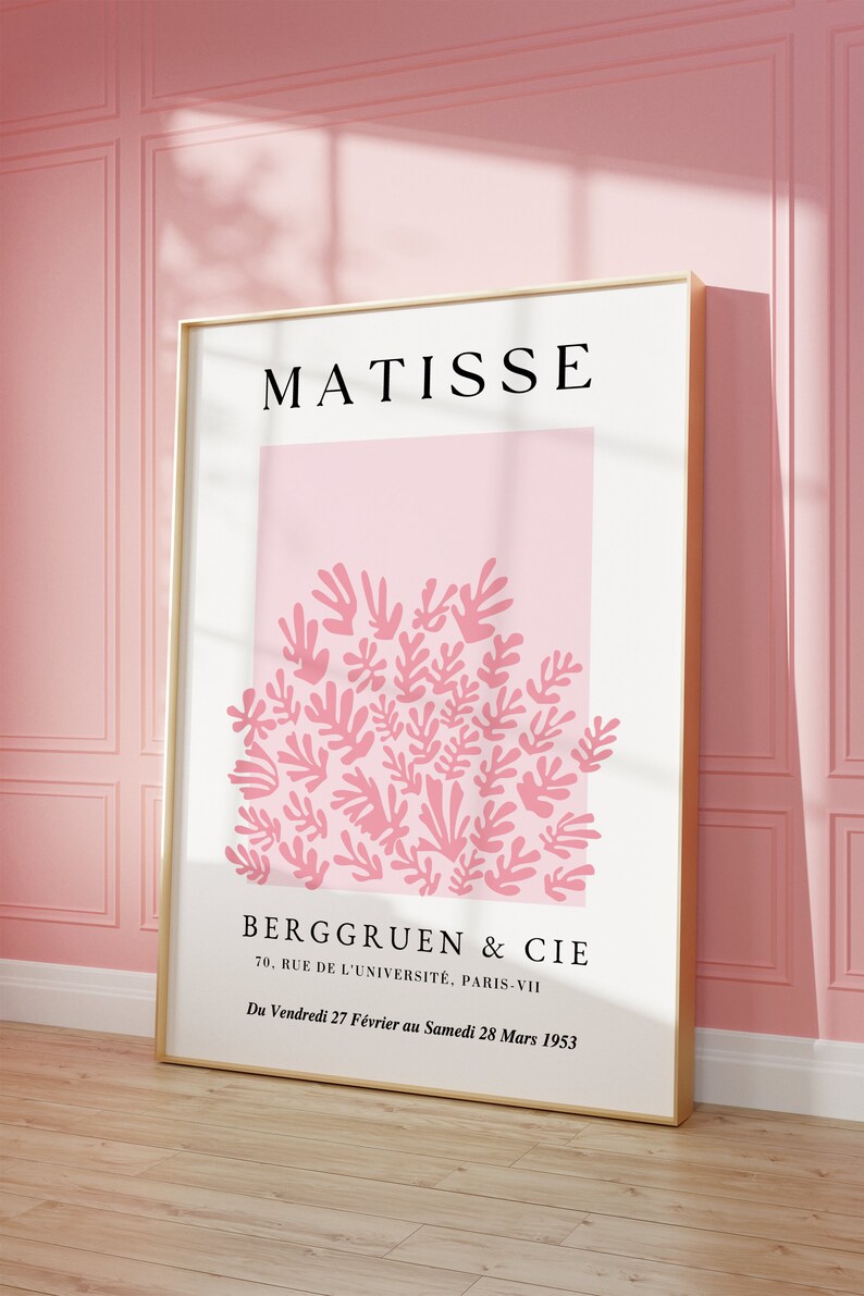 Henri Matisse Print, Printable Wall Art, Vintage Exhibition Poster ...