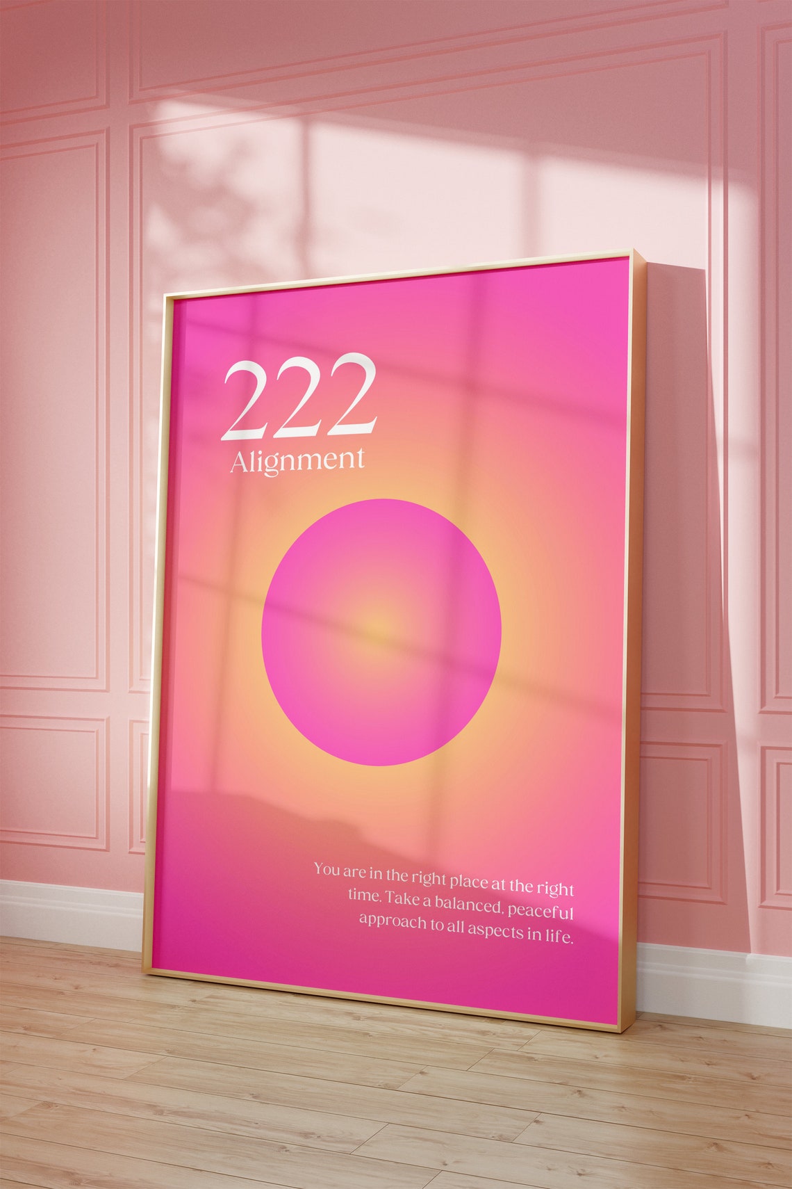 Set of 3 Angel Numbers, 111, 222, 333, Printable Wall Art, Gradient ...