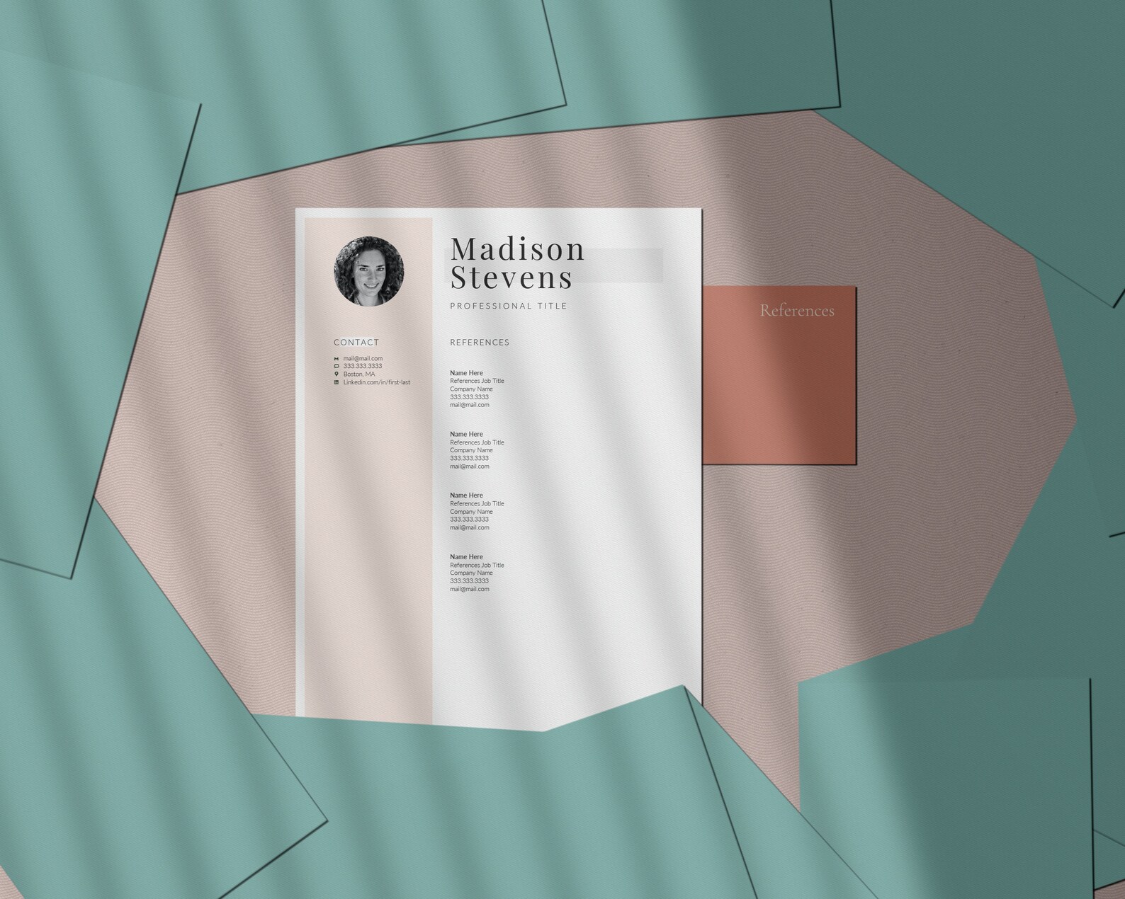 Actress Resume Template Word Female Resume Moderator Cv - Etsy