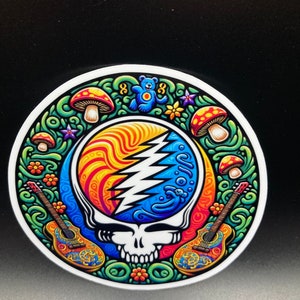 Deadhead Delights: Radiant Grateful Dead Inspired Sticker Collection ...