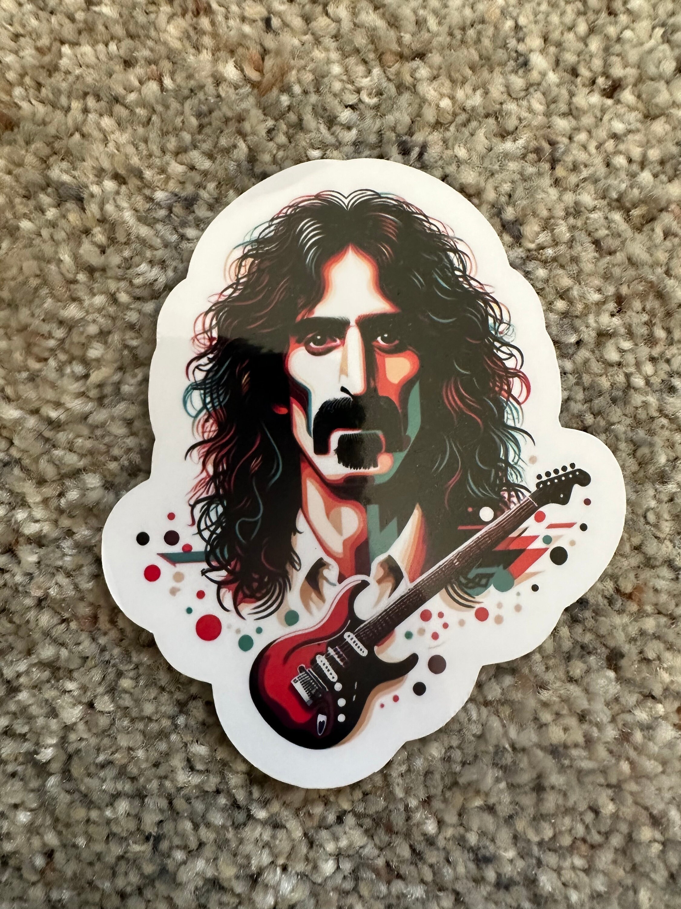 Custom Frank Zappa Sticker Ensemble Vinyl Tribute to a Musical Maverick ...