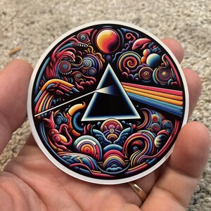 Custom Pink Floyd-inspired Vinyl Sticker Set Psychedelic Prism Art ...