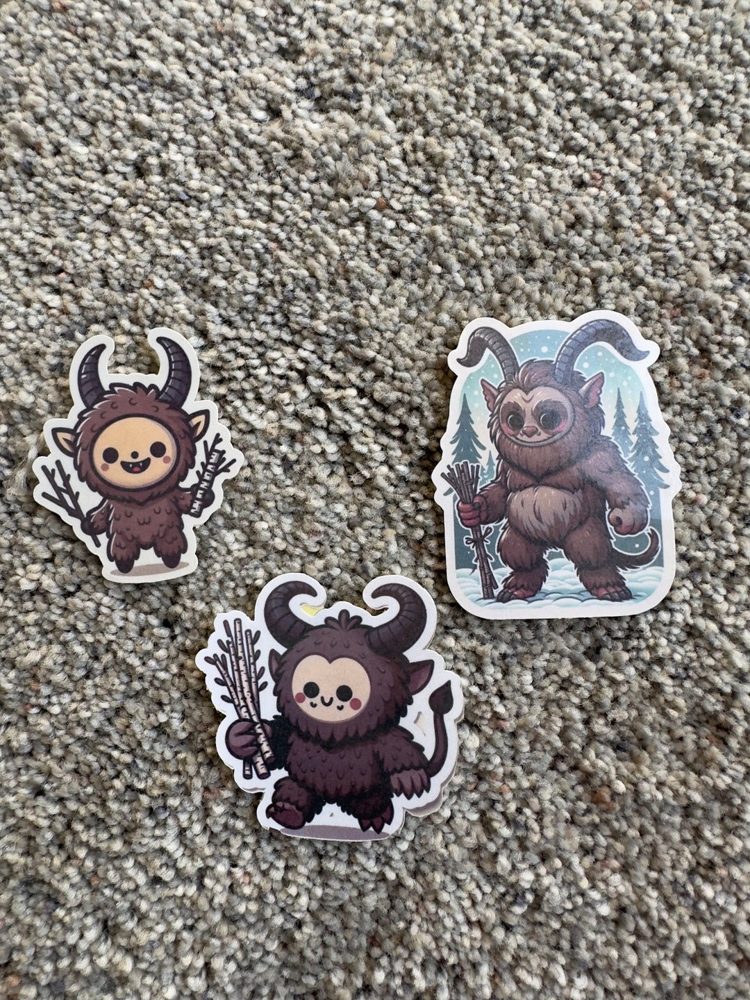Cartoon Krampus Sticker Bundle - Etsy