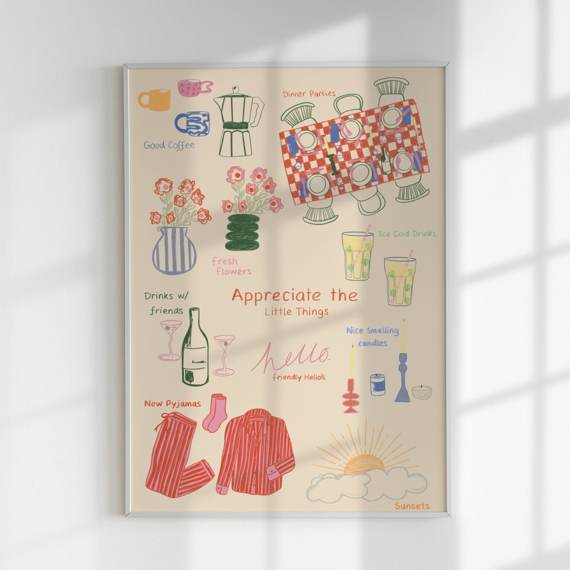 Appreciate the Little Things Artwork Kitchen Wall Art Graphic Art Print ...