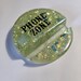 Circle Phone Stand; Green Holographic Resin Block, Phone Zone, Phone ...