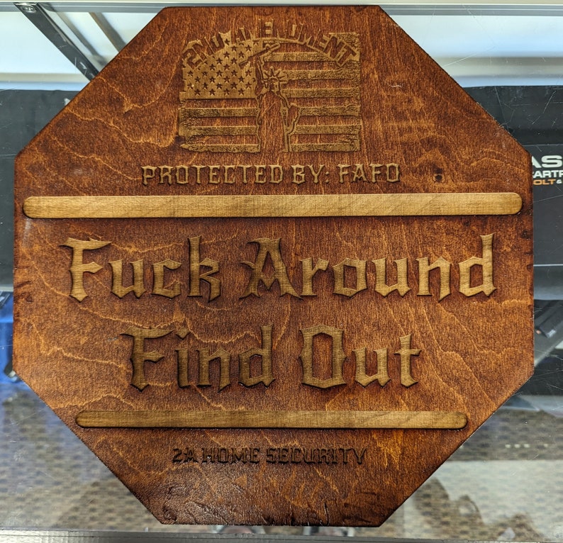 Custom FAFO Wooden Sign - Etsy