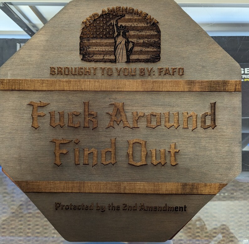 Custom FAFO Wooden Sign - Etsy