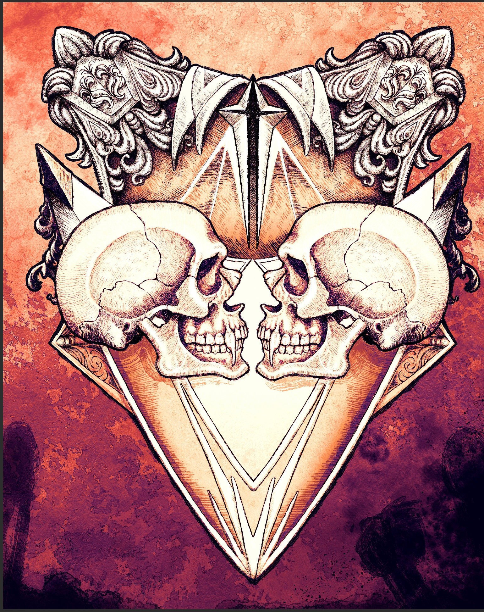 Esani Crest, Empire of the Vampire Inspired Fine Art Print - Etsy