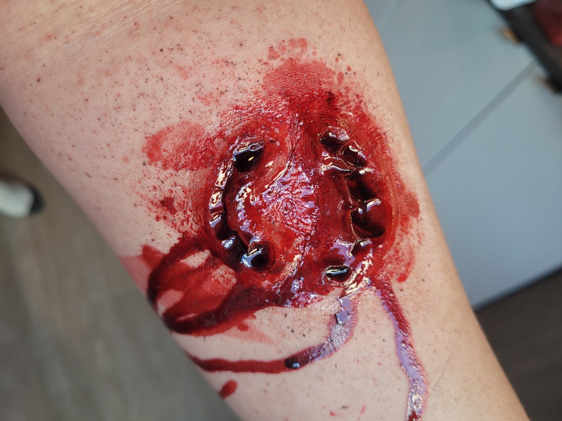 Realistic Zombie Bite |encapsulated Silicone|halloween|gore|film|cosplay - Etsy