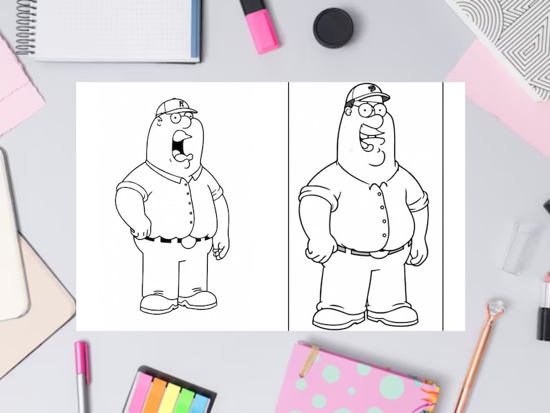 Family Guy Coloring Pages: Hilarious Printable Art for Creative Family ...
