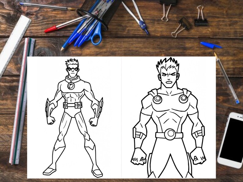 Teen Titans Coloring Pages: Fun and Engaging Printable Activities for ...