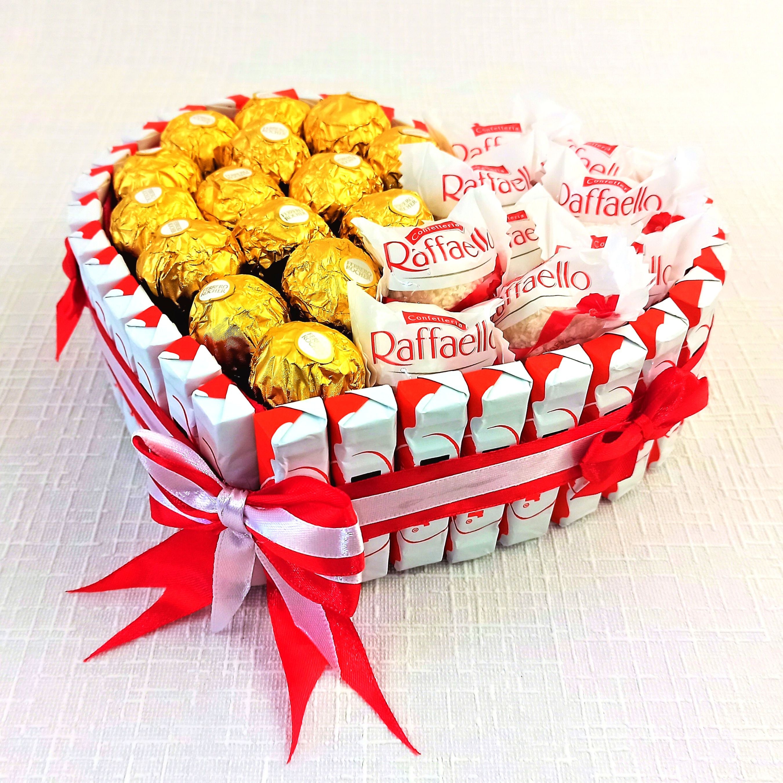 Chocolate Gift Cake KINDER Ferrero Lindt Unusual Personalized Valentine ...