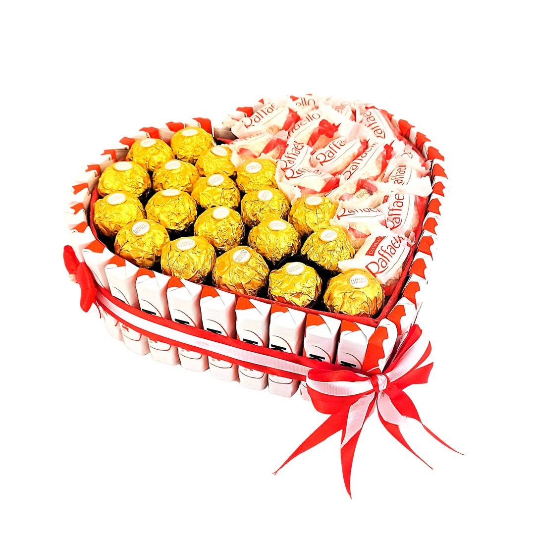 Chocolate Gift Cake KINDER Ferrero Lindt Unusual Personalized Valentine ...