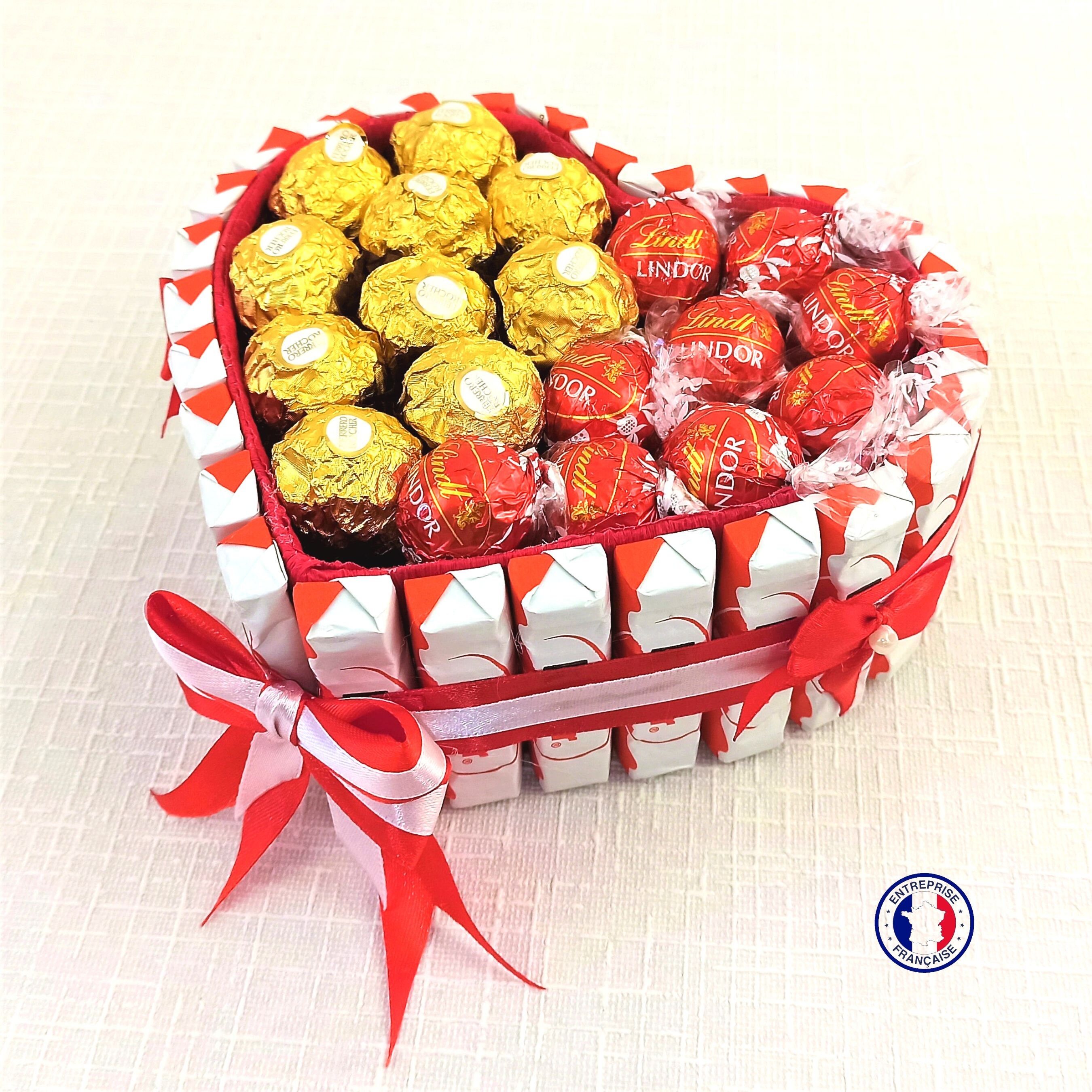 Chocolate Gift Cake KINDER Ferrero Lindt Unusual Personalized Valentine ...